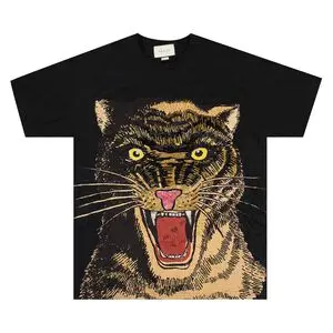 GUCCI Embroidered Tiger Oversized T-Shirt