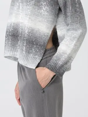 Liu Jo Sequined Crew Neck Sweater - Grey