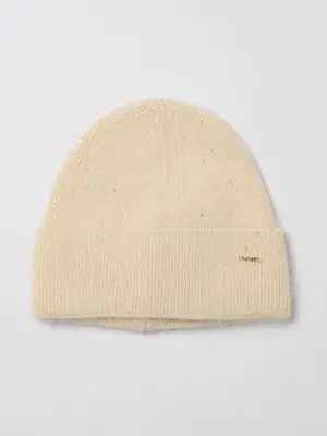 TWINSET Knitted Hat - Yellow Cream
