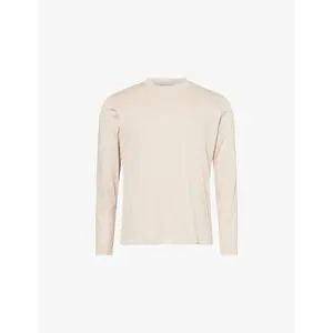 Eleventy Crewneck Long-sleeves Stretch-cotton Top