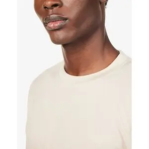 Eleventy Crewneck Long-sleeves Stretch-cotton Top