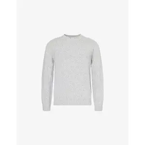 Eleventy Wool Knitted Crewneck Jumper - Denim