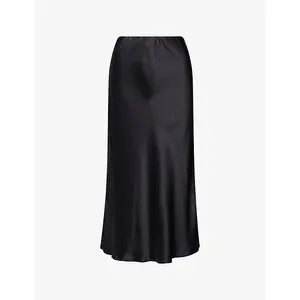 REFORMATION Silk Midi Skirt
