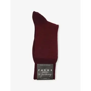 Falke Airport Edition Crew-length Stretch Wool-blend Socks - Barolo