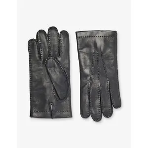 Eleventy Leather Gloves - Black