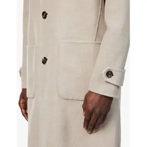 Eleventy Reversible Long-sleeve Wool Overcoat