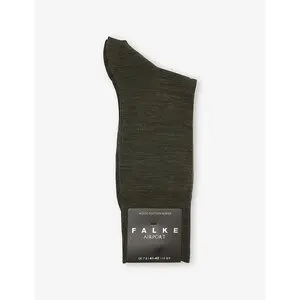 Falke Airport Crew Socks - Green Mel.