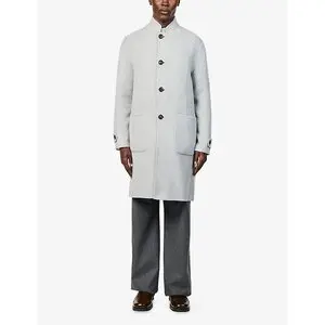 Eleventy Reversible Wool-cashmere Blend Coat