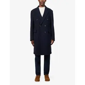 Eleventy Double-breasted Wool-blend Overcoat