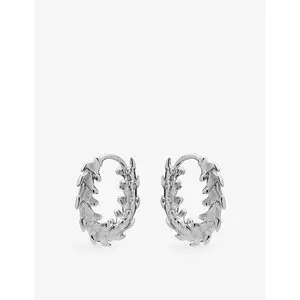 SHAUN LEANE Serpents Mini Sterling- Hoop Earrings - Silver