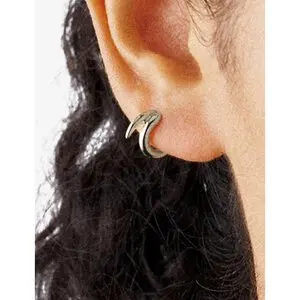 SHAUN LEANE Quill Mini Sterling- Hoop Earrings - Silver