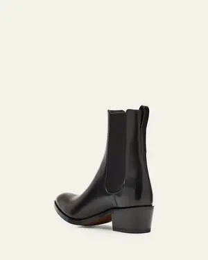 TOM FORD Burnished Leather Chelsea Boots