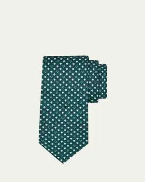 FERRAGAMO Gancini Golf Tee Neck Tie Fverde