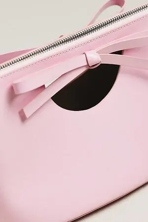 Studio Amelia Sofia Leather Bow Clutch - Pink