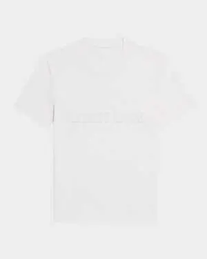 Helmut Lang Embossed Cotton T-shirt - Optic White