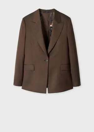 Paul Smith Tonic Wool Blazer With Button Detail