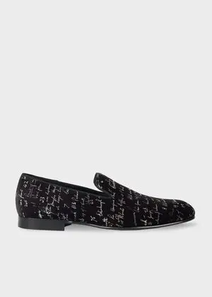 Paul Smith Notebook Writing Rudyard Velvet Loafers