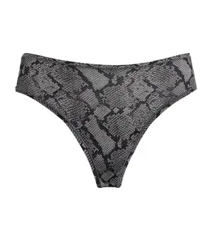 SKIMS Fits Everybody Snakeskin Print Thong
