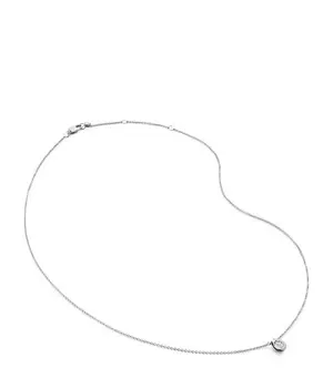 Monica Vinader Sterling And Diamond Pendant Necklace - Silver
