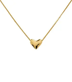 Monica Vinader Vermeil Heart Pendant Necklace - Gold