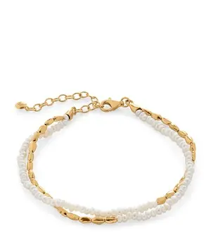 Monica Vinader Layered Bracelets