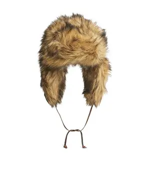 Ralph Lauren Faux Fur Trapper Hat - Brown