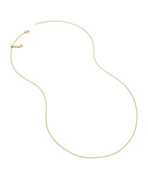 Monica Vinader Vermeil Fine Chain Necklace - Gold