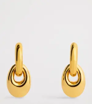 Anni Lu Plated Petit Pebble Hoop Earrings