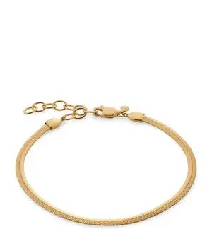 Monica Vinader Vermeil Snake Chain Bracelet - Gold