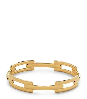 Monica Vinader Signature Link Bangle - Gold