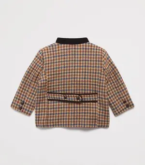 Pepa London Wool Check Print Jacket