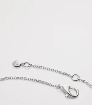 Monica Vinader Sterling Heart Station Chain Bracelet