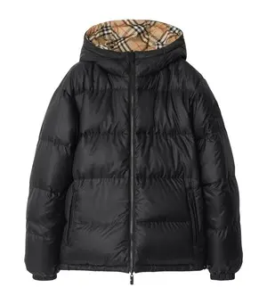Burberry Down Reversible Puffer Jacket - Beige