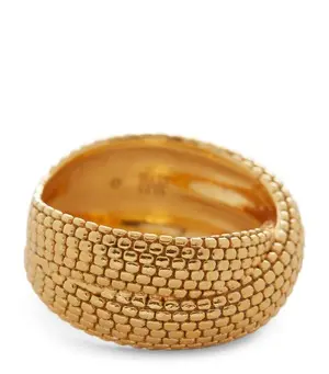Monica Vinader Vermeil Heirloom Crossover Ring - Gold