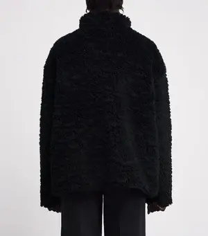 SKIMS Faux Fur Zip-up Jacket