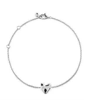 Monica Vinader Sterling Heart Chain Bracelet - Silver