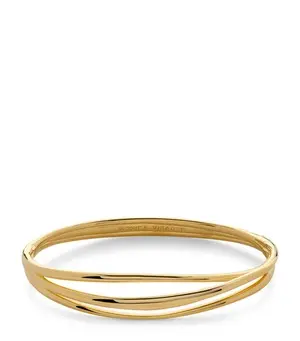 Monica Vinader Vermeil Nura Wrap Bangle - Gold