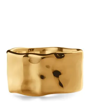 Monica Vinader Siren Me Bold Vermeil Ring - Gold