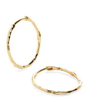 Monica Vinader Siren Hoop Earrings - Gold