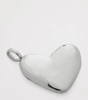 Monica Vinader Sterling Heart Locket Pendant - Silver