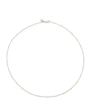 Monica Vinader Sterling Beaded Chain Necklace - Silver