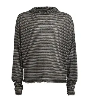 424 Striped Layering Hoodie
