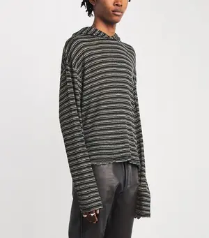 424 Striped Layering Hoodie