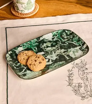 Harrods Bone China Toile Trinket Tray