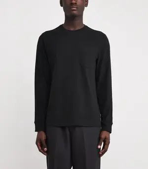 Vince Sueded Jersey Pocket T-shirt - Black