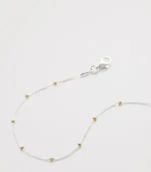 Monica Vinader Sterling Beaded Chain Bracelet - Silver