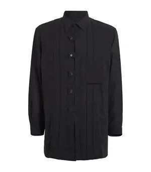Yohji Yamamoto Padded Tab Shirt - Black