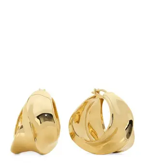 Monica Vinader Vermeil Nomade Hoop Earrings - Gold