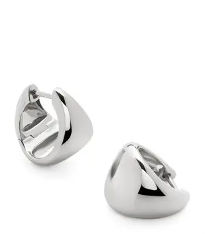MONICA VINADER Medium Sterling Silver Tapered Huggie Earrings