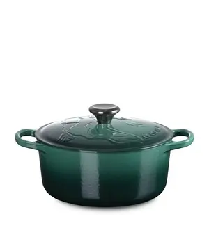 LE CREUSET Cast Iron Elphaba Embossed Casserole Dish